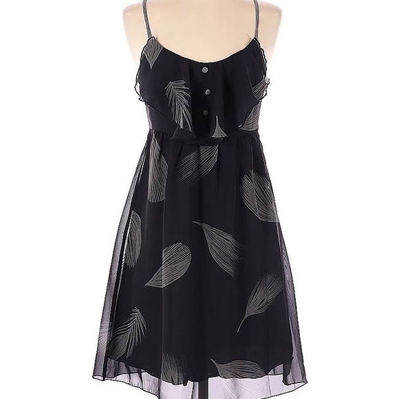 Gentle Fawn | Dresses | Y2k Black Aline Chiffon Dress By Gentle Fawn ...